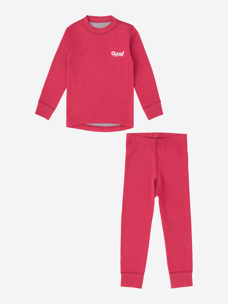 Комплект термобелья для девочек Oldos! арт. AOAW23SU2KC09 брусничный/серый цвет — купить за 2799 ...