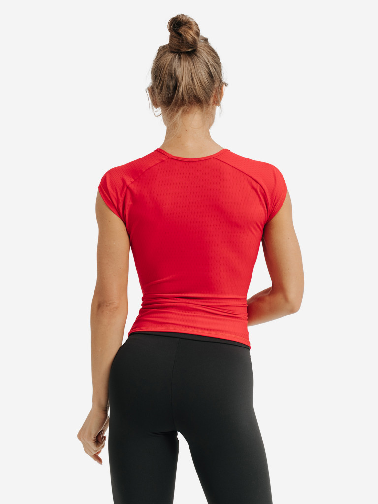 Футболка спортивная женская Forstrong Basic Pro Красный цвет — купить за 1840 руб. со скидкой 10 ...