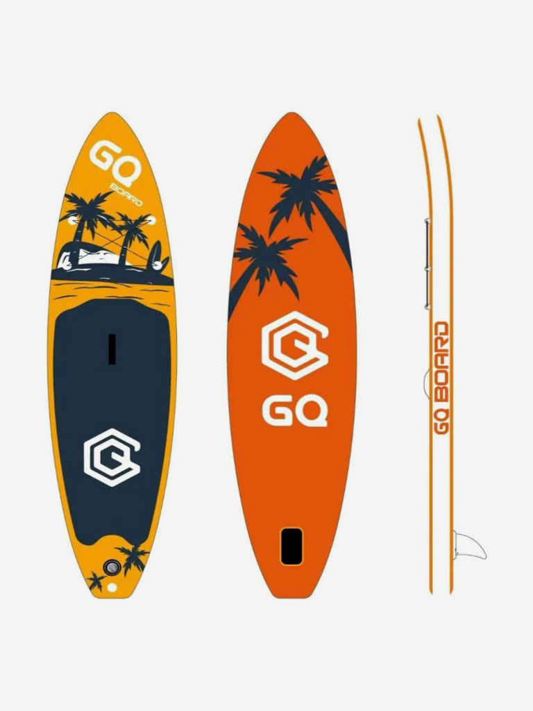 SUP-доска GQ Board COCO 335 см оранжевый/желтый/серый цвет — купить за ...