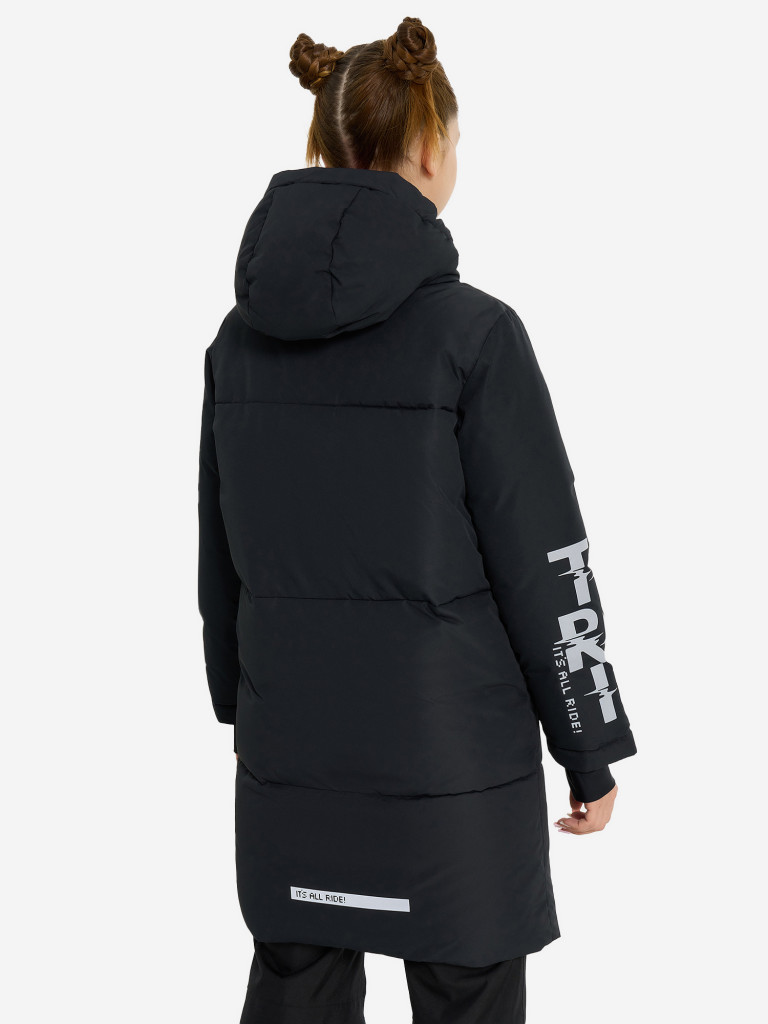 Куртка сноубордическая для девочек Termit арт. 132018 черный цвет — купить за 2549 руб. со ...