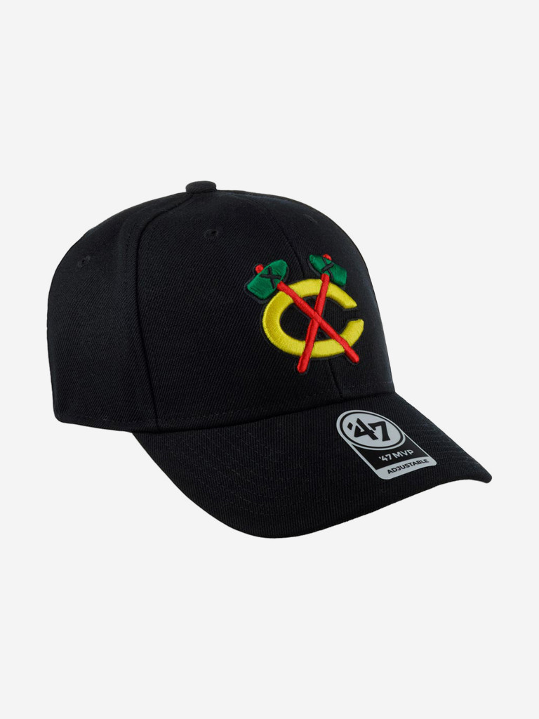 Бейсболка 47 BRAND H-MVP04WBV-BKD Chicago Blackhawks NHL (черный ...