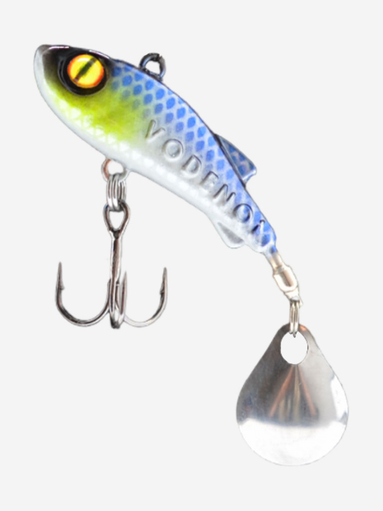 Тейл-спиннер Vodenoi Perch 70мм 5гр серый/серебристый цвет — купить за ...