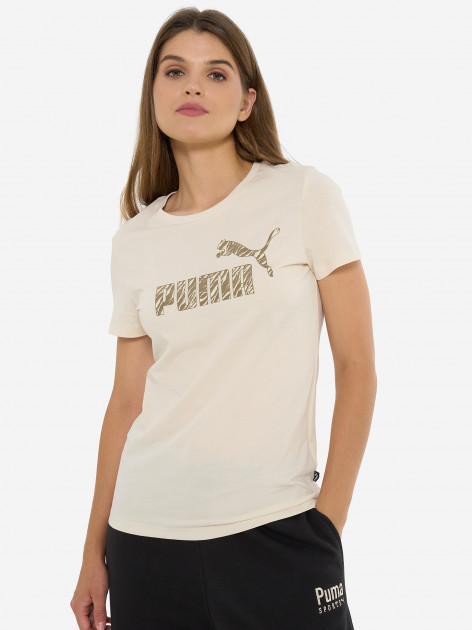 Футболка женская PUMA Ess+ арт. 681490 бежевый цвет — купить за 1499 ...