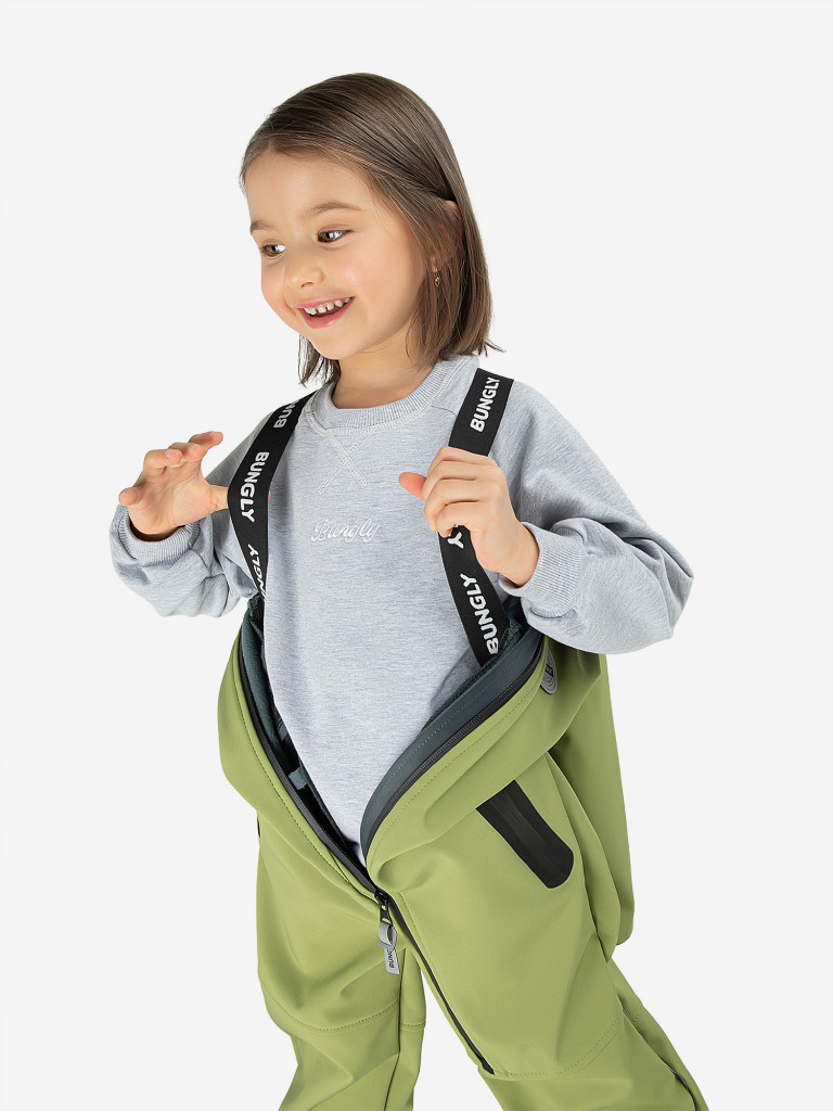 Комбинезон Softshell демисезонный BUNGLY бамбук/травяной/черный цвет — купить за 7749 руб. со ...