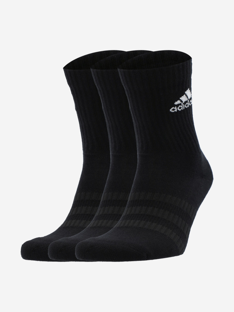 Носки adidas Cushioned Ankle, 3 пары арт. DZ9357 черный цвет — купить ...