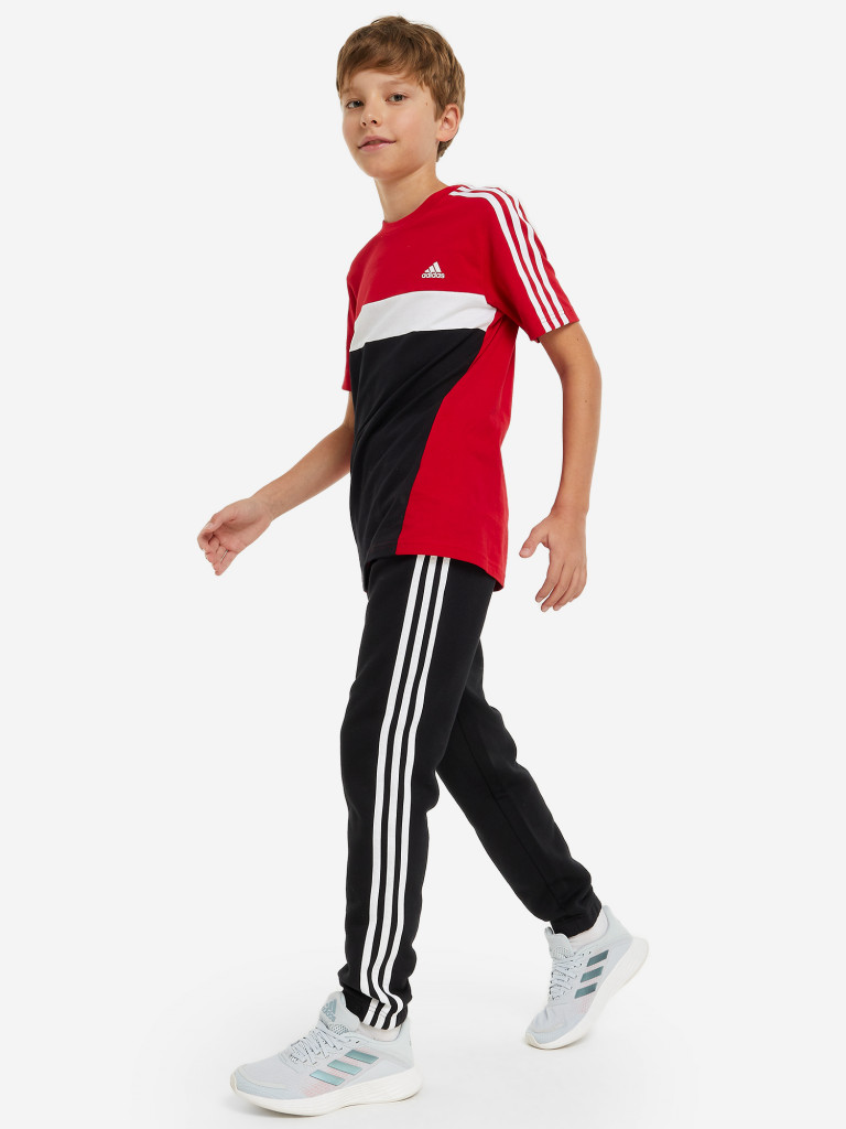 Брюки для мальчиков Adidas арт. HR6333 черный цвет — купить за 3199 руб ...