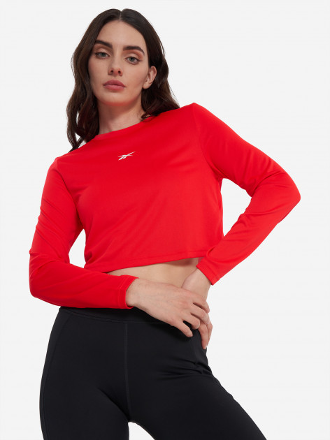 Лонгслив женский Reebok Paige Core арт. 100241980 красный цвет — купить ...