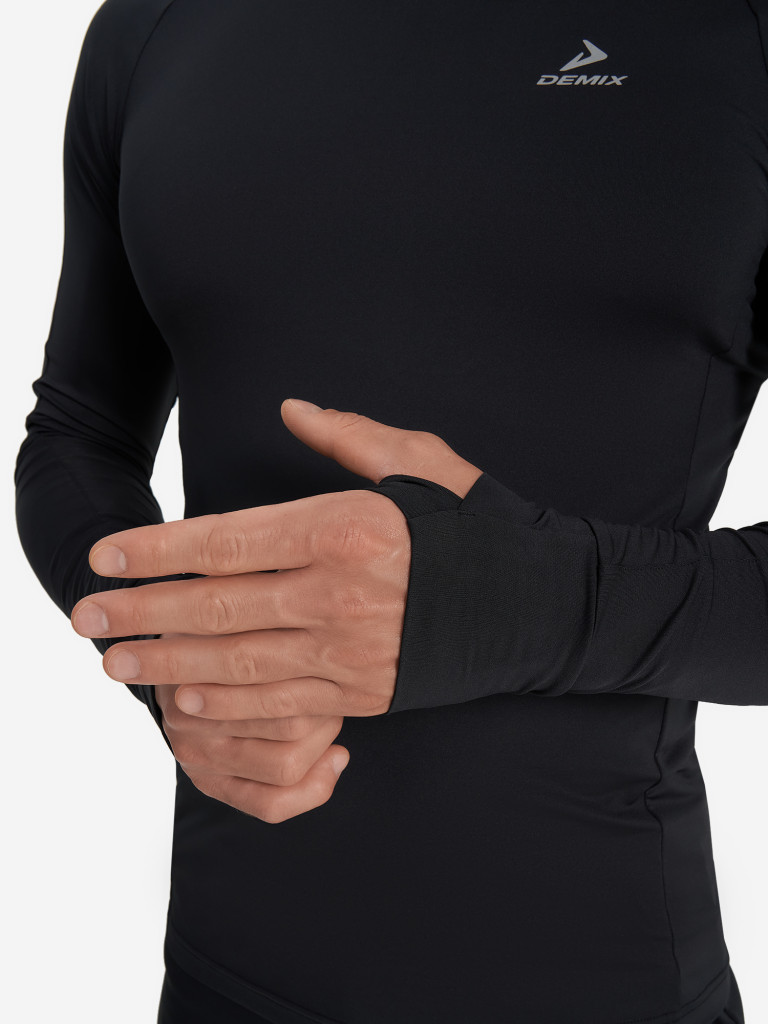 Лонгслив мужской Demix AeroMove Running арт. 129841 черный цвет ...