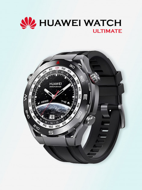 Умные часы HUAWEI Watch Ultimate, CLB-B19, черные скалы черный цвет ...
