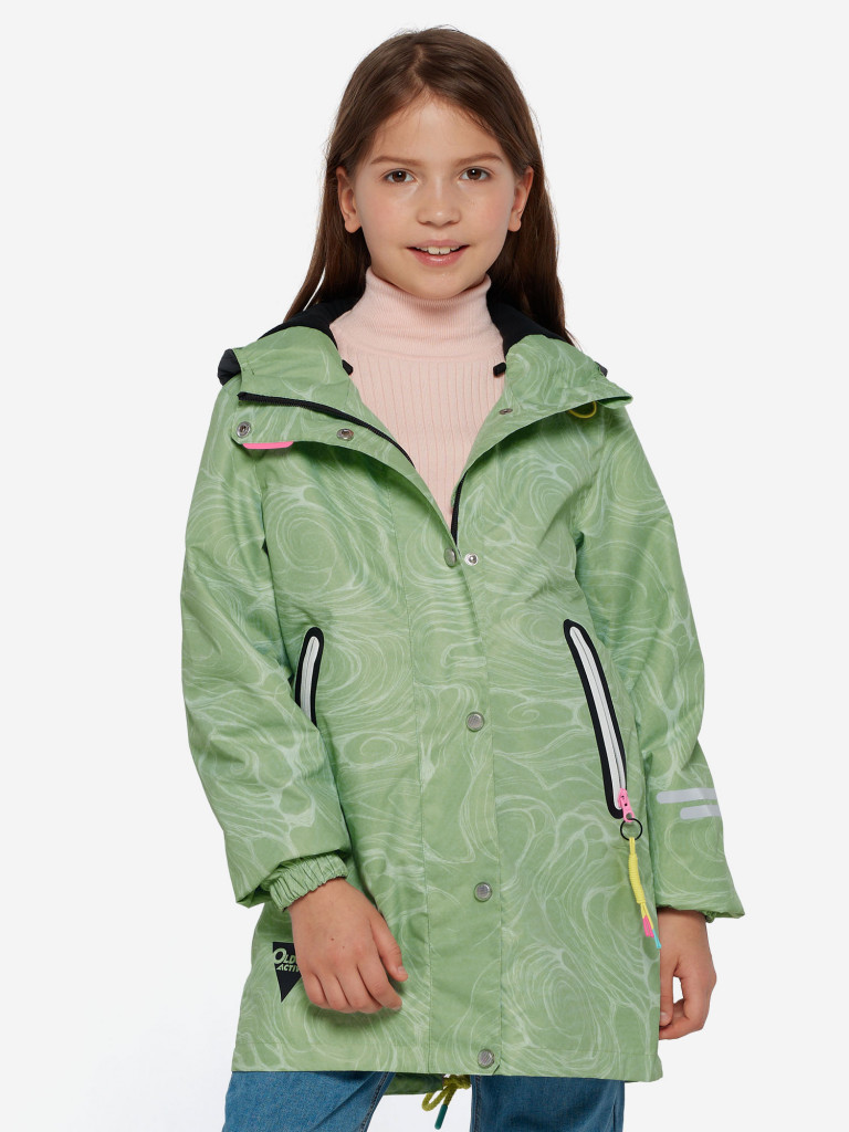 Ветровка для девочки Oldos зеленый чай цвет — купить за 8599 руб. со скидкой 16 %, отзывы в ...