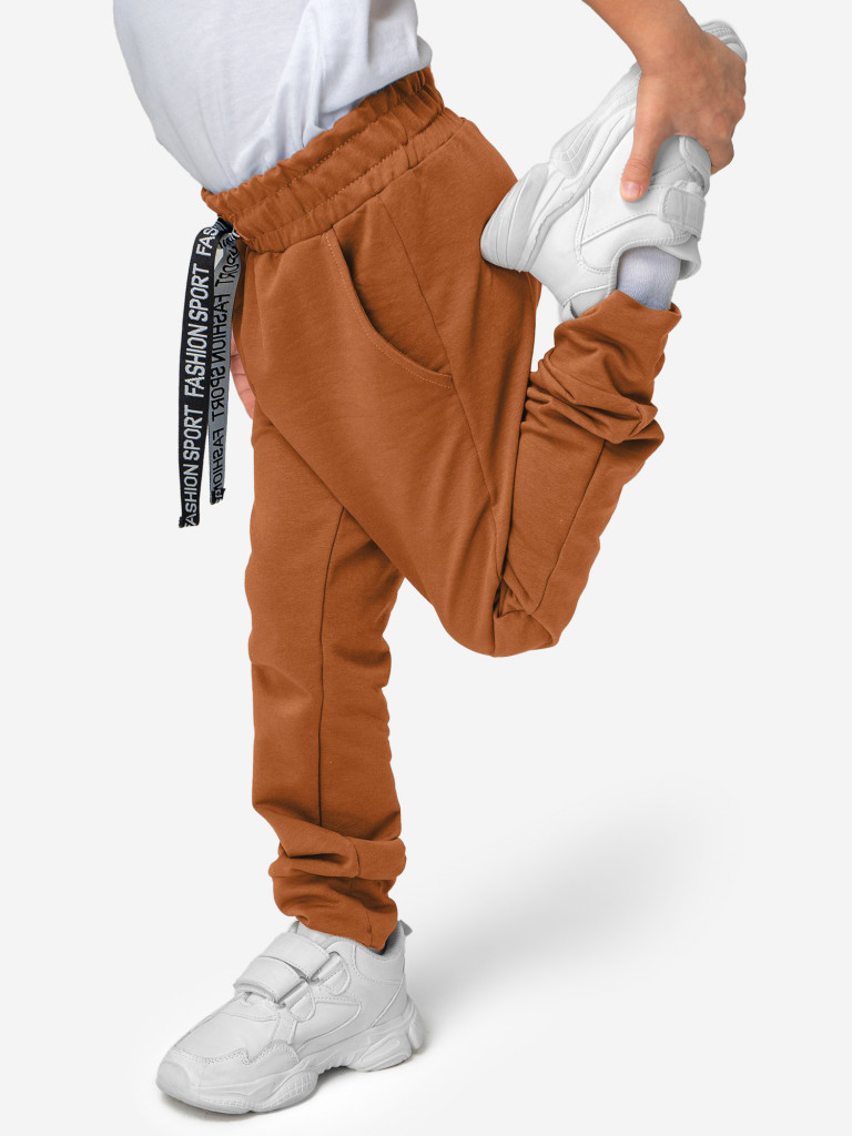 Брюки для мальчиков Bonito kids коричневый цвет — купить за 979 руб. со ...