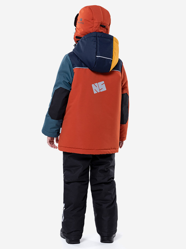 Костюм зимний для мальчика NIKASTYLE терракотовый/эвкалипт цвет — купить за 6350 руб. со скидкой ...