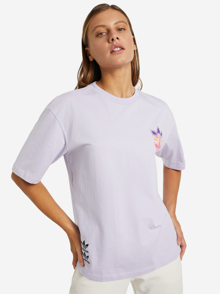 Футболка женская adidas Logo Play арт. H22744 светло-сиреневый цвет ...