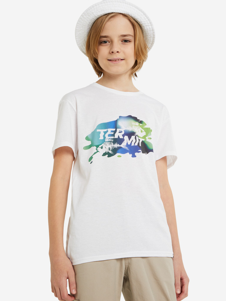 Футболка для мальчиков Termit арт. 123862 белый цвет — купить за 239 руб. со скидкой 70 % ...