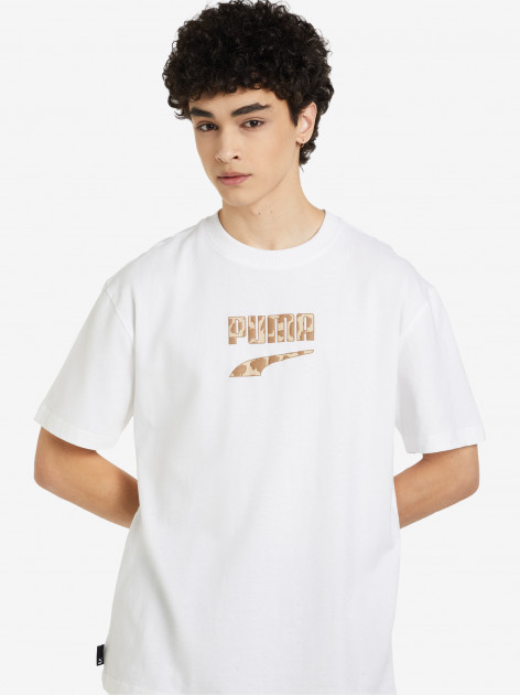 Футболка мужская PUMA Downtown Logo Graphic арт. 538243 белый цвет ...