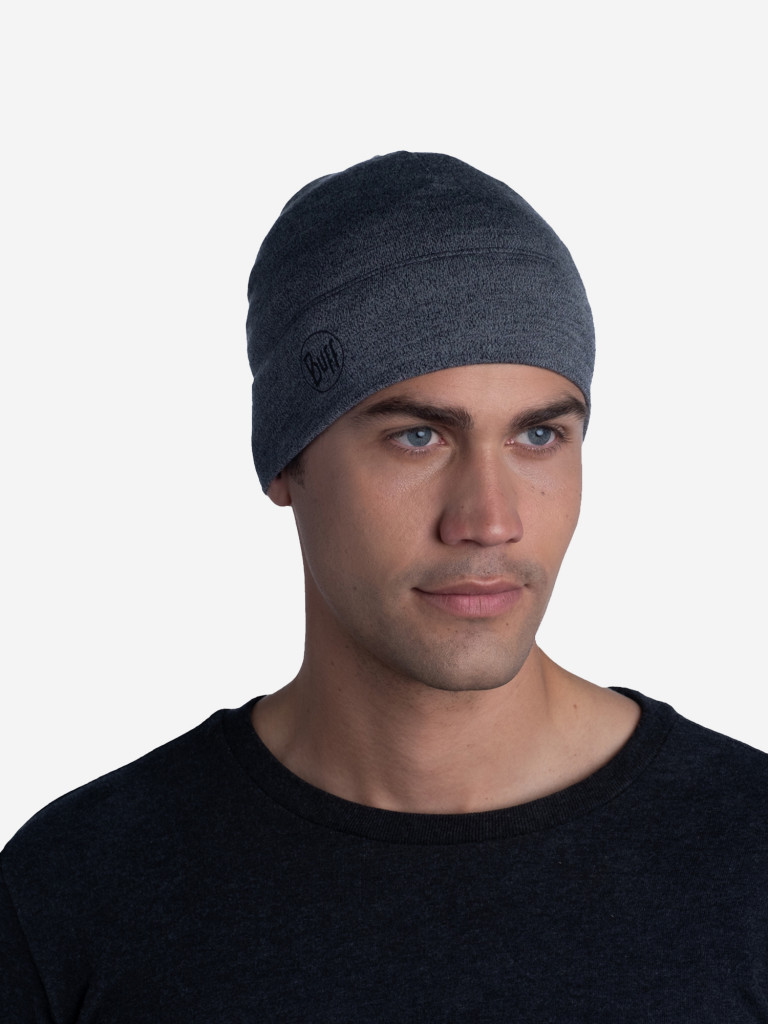 Шапка Buff Merino Migweight Hat Melange Light Grey серый цвет — купить ...
