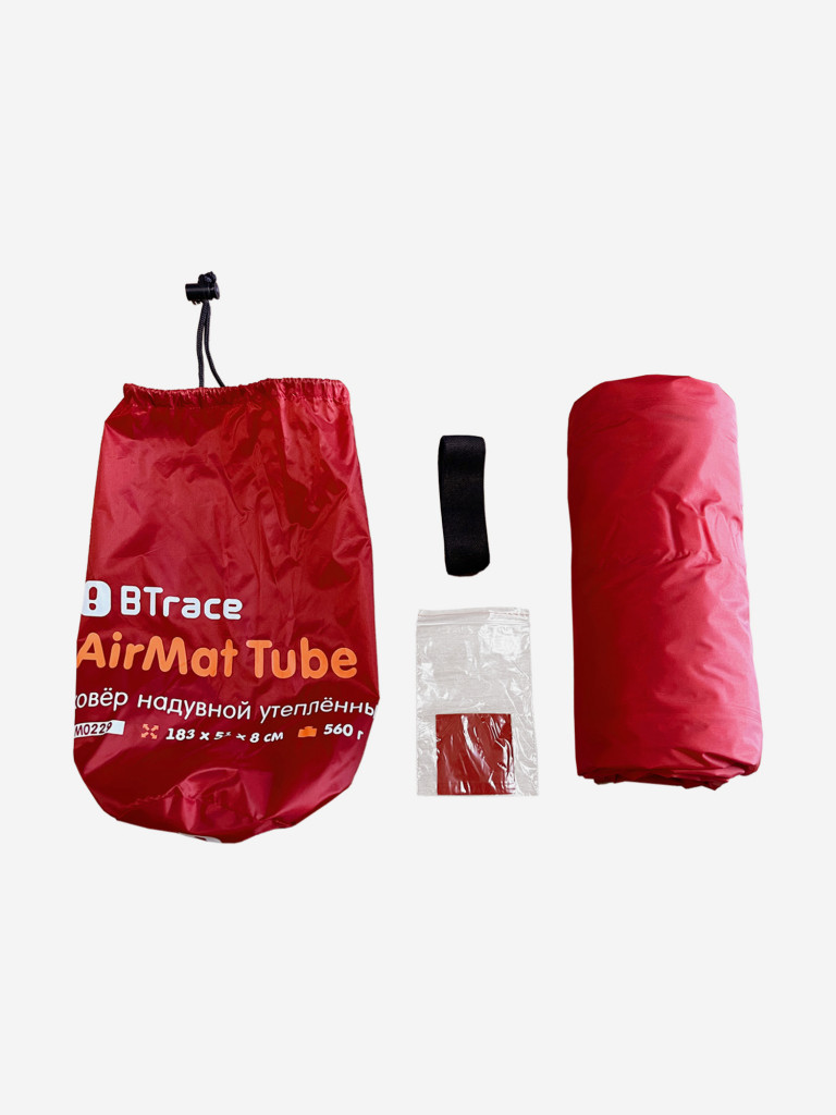 Ковер надувной утеплённый BTrace AirMat Tube, Красный Красный цвет — купить за 8590 руб., отзывы ...