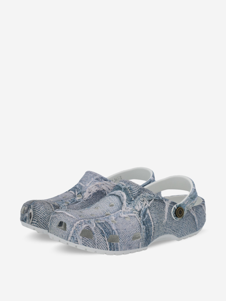 Сабо Crocs Classic Denim Clog арт. 210402 голубой цвет — купить за 5699 ...