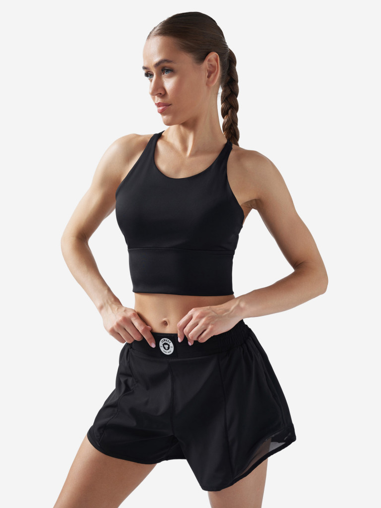 Спортивный топ женский Jumkey черный цвет — купить за 2899 руб. со ...