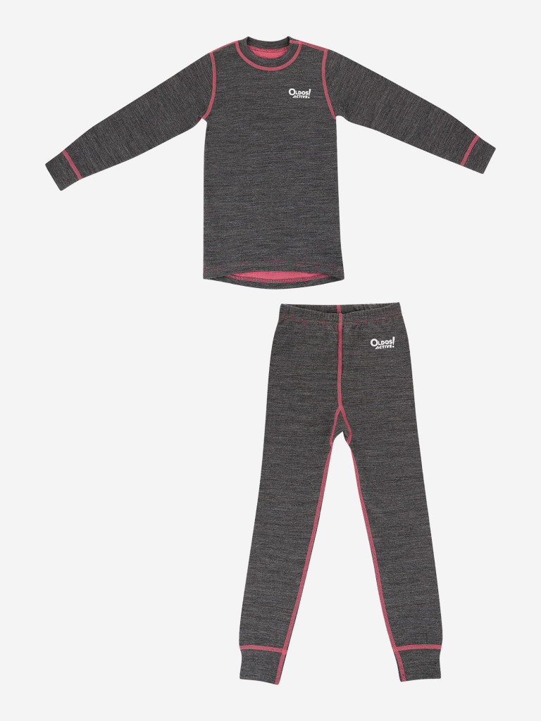 Комплект термобелья для девочек Oldos! арт. AOAW22SU2K114 темно-серый/роза цвет — купить за 1199 ...
