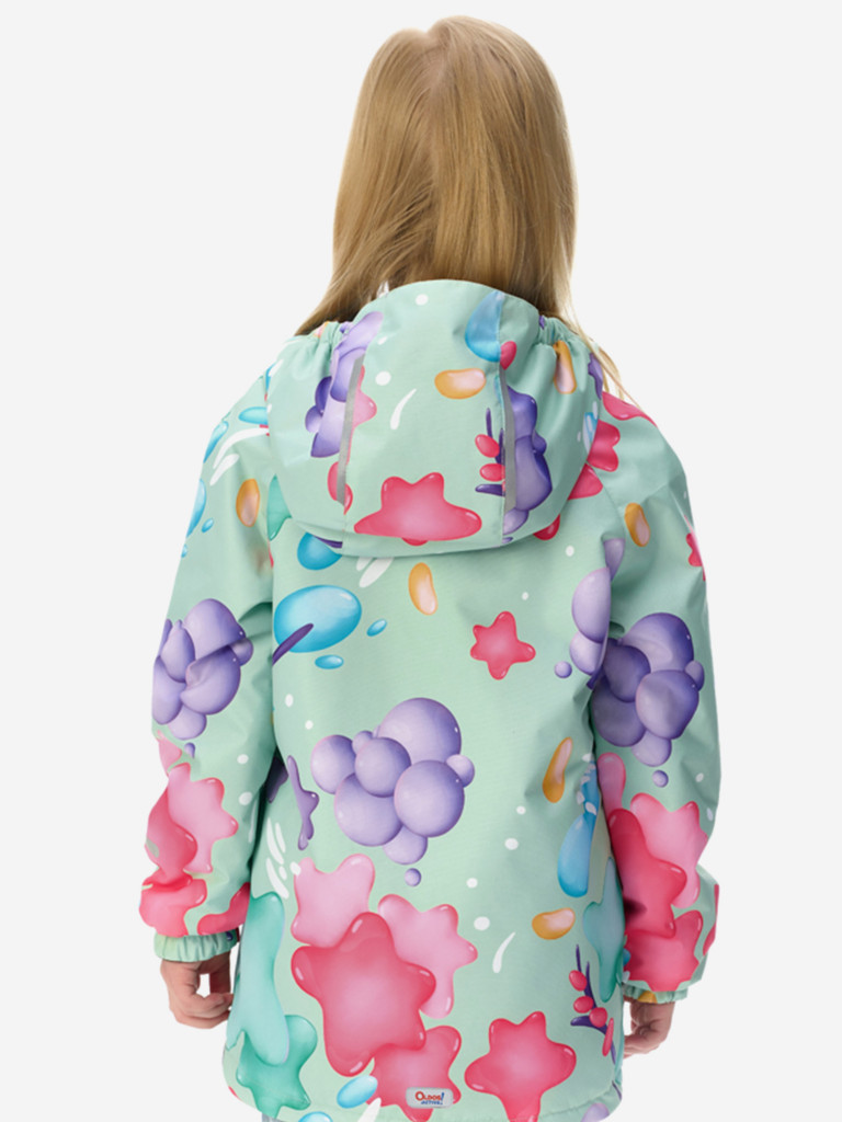 Куртка утепленная для девочки Oldos светло-мятный цвет — купить за 6499 руб. со скидкой 16 % ...