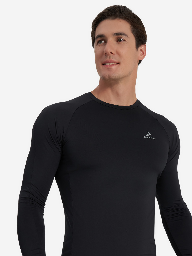 Лонгслив мужской Demix AeroMove Running арт. 129841 черный цвет ...