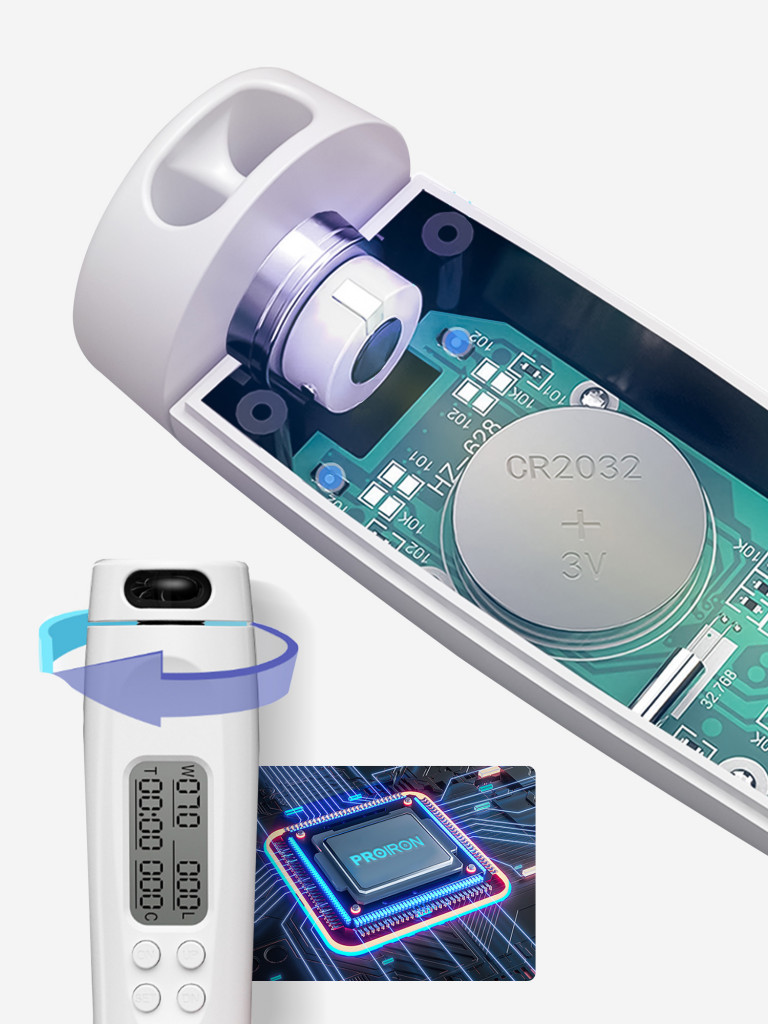 Скакалка PROIRON умная с дисплеем Белый/Серый цвет — купить за 1653 руб. со скидкой 13 %, отзывы ...