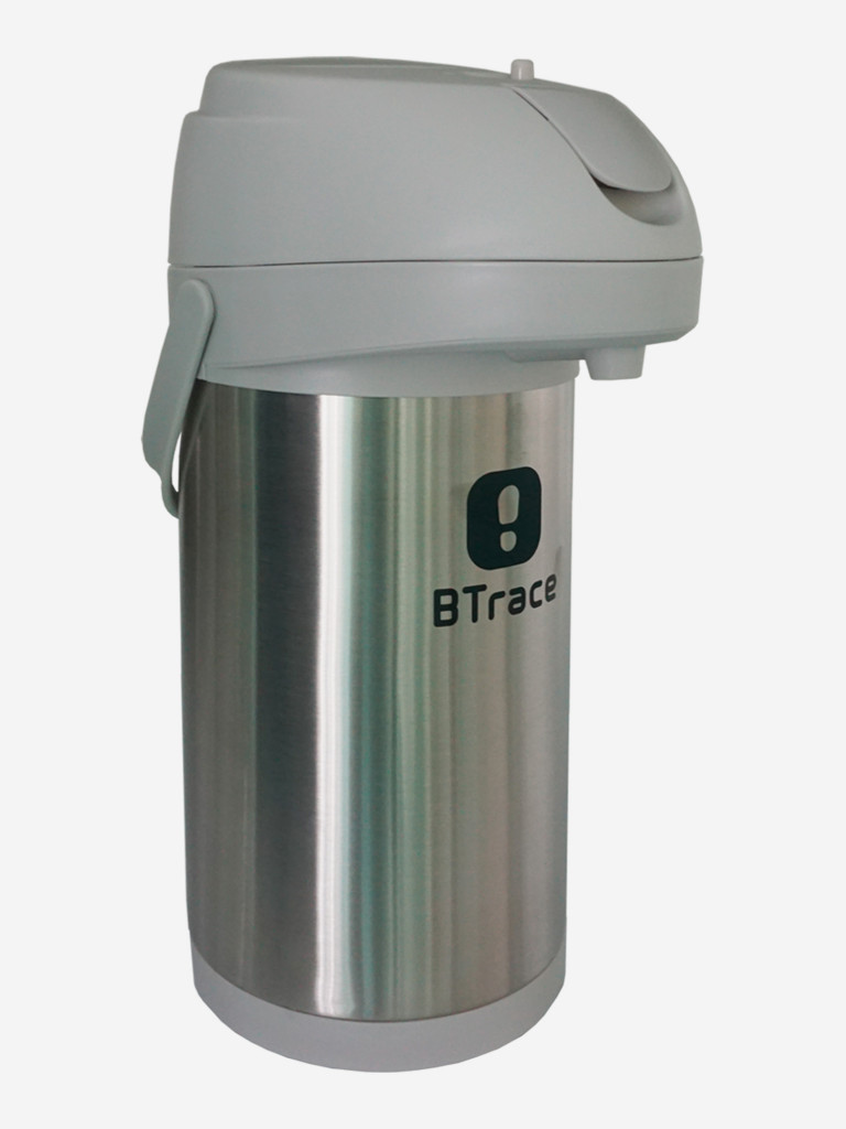 Термос с пневмонасосом BTrace 805-3500 серебристый 3500 мл арт. 805-3500BTRC серый цвет — купить ...