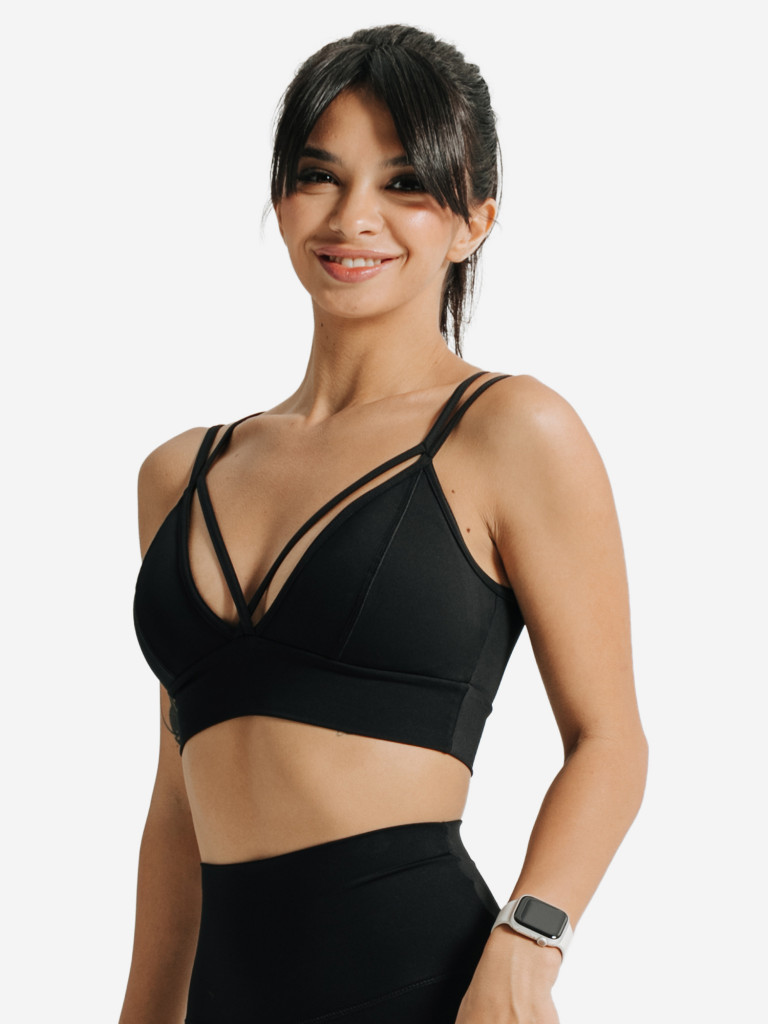 Топ спортивный женский Forstrong Light bra черный цвет — купить за 2500 руб. со скидкой 24 % ...