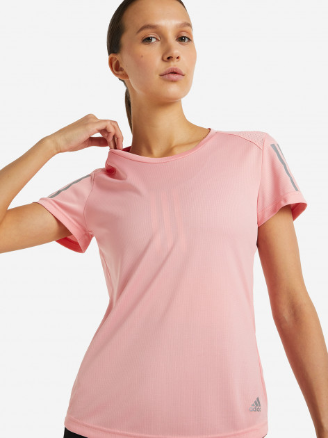 Футболка женская adidas Own The Run арт. FL7815 розовый цвет — купить ...
