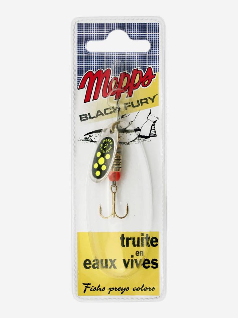Блесна вращающаяся MEPPS "Black Fury CHART AG" №2 (4,5г) блистер ...