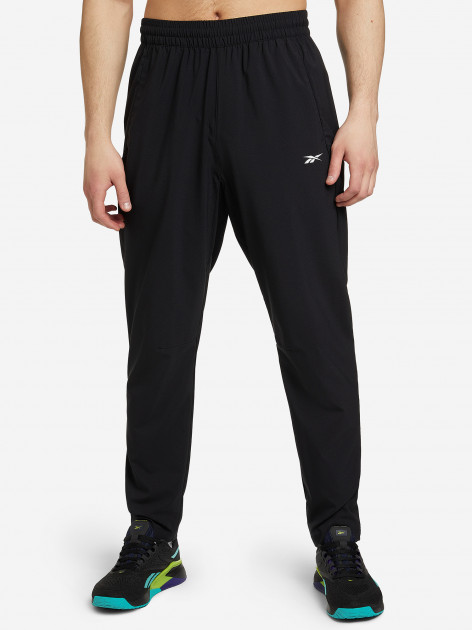 Брюки мужские Reebok Wor Woven арт. FJ4060 черный цвет — купить за 3349 ...