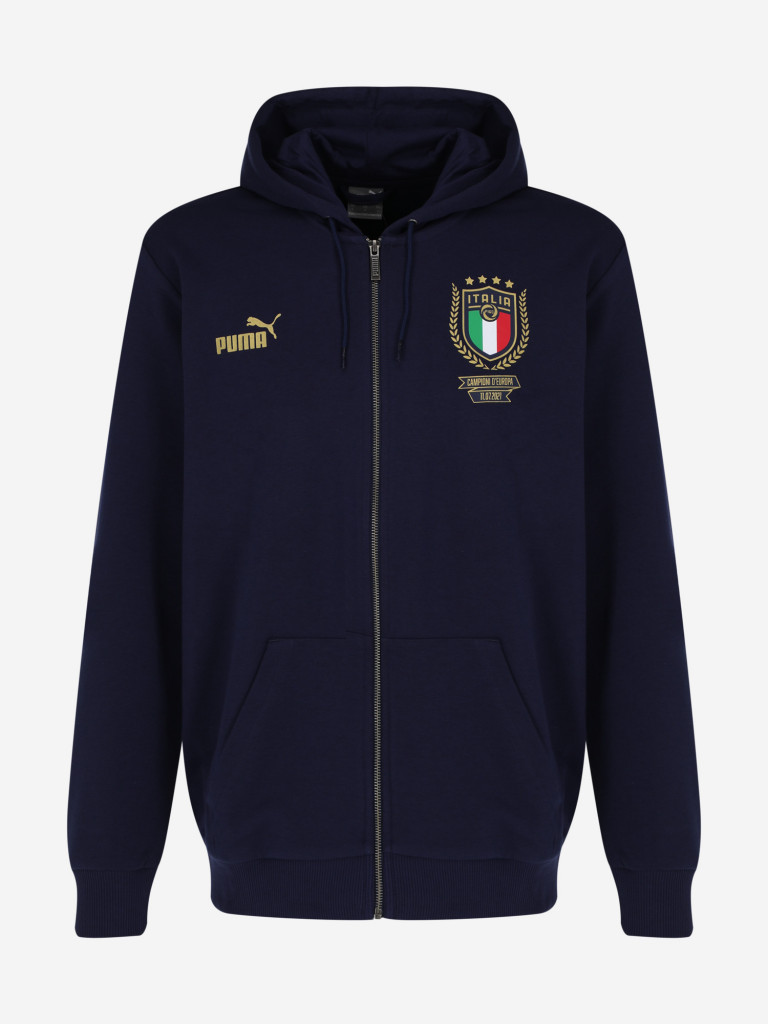 Джемпер футбольный мужской PUMA Figc Winner арт. 769997 темно-синий ...