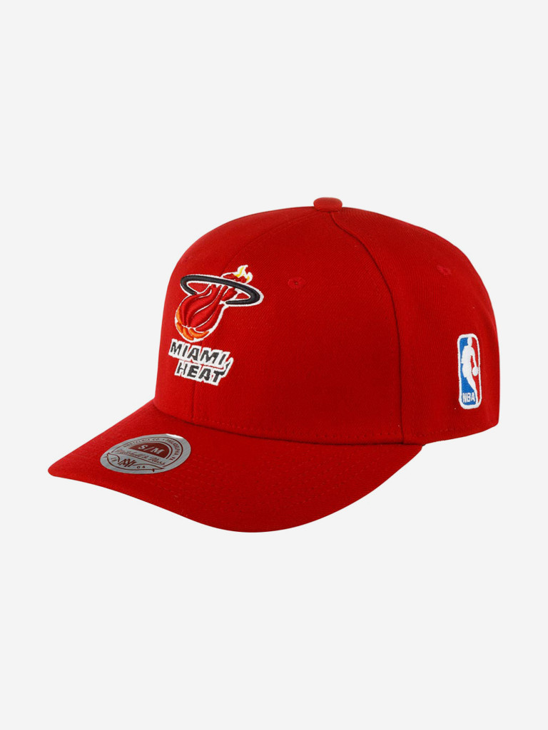 Бейсболка MITCHELL NESS MN-NBA-EU127-MIAHEA-RED Miami Heat NBA (красный ...