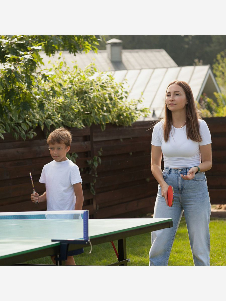 Всепогодный теннисный стол UNIX Line outdoor 6 мм зеленый Зеленый цвет ...