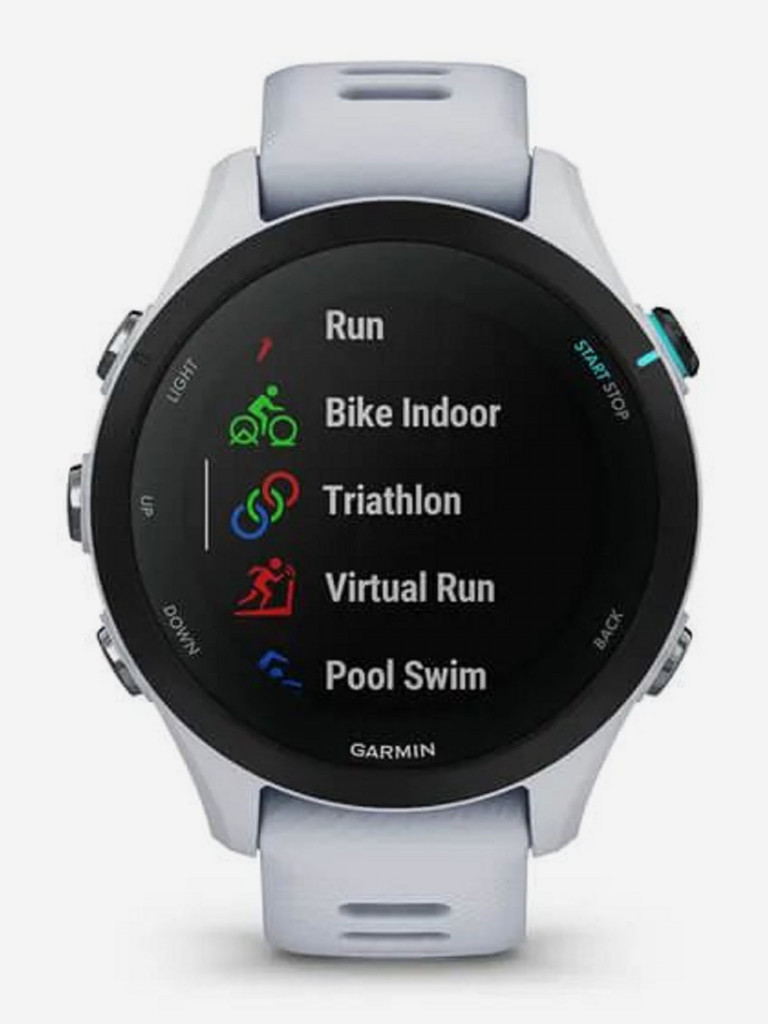 Часы Garmin Forerunner 255S Music с белым ремешком White Stone 010-02641-33 белый/черный цвет ...
