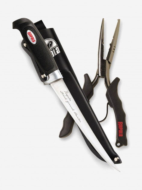 Комбо-набор аксессуаров для рыбалки Rapala 6 Fillet Tool Combo (плоскогубцы, 22 см; нож с ...