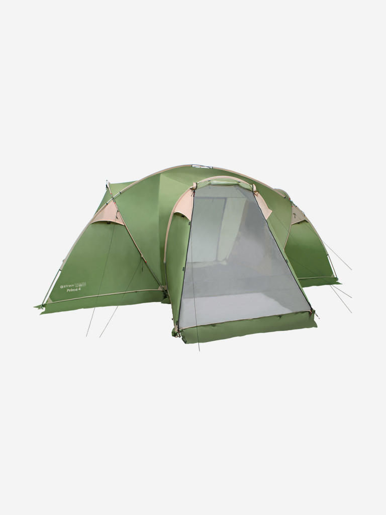 Палатка BTrace Prime 4, Зеленый/Бежевый зеленый, бежевый цвет — купить за 62900 руб., отзывы в ...