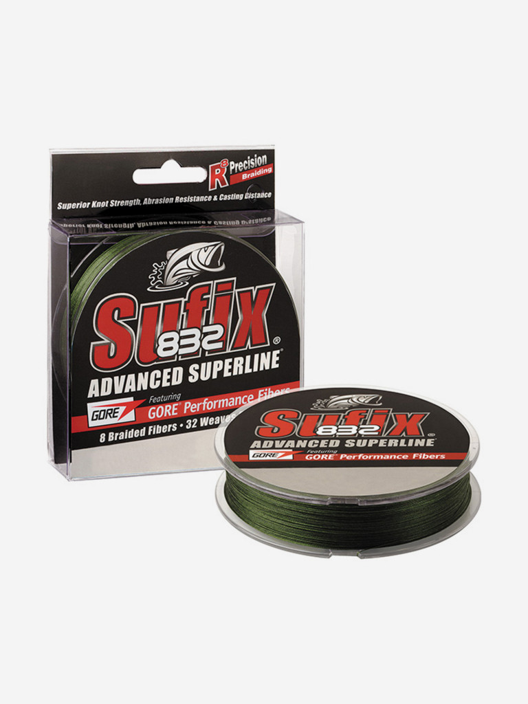 Леска плетеная Sufix 832 Braid зеленая 120 м 0.20 мм 13.5 кг арт. DS1CF033Y3DS71KORK зеленый ...