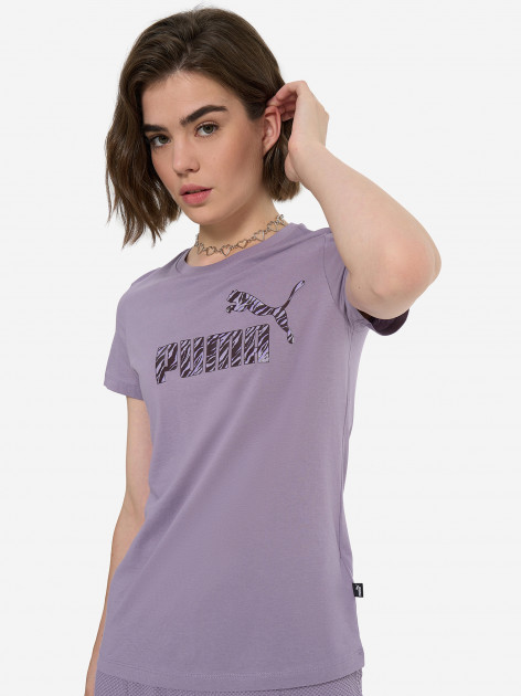 Футболка женская PUMA Ess+ арт. 681490 фиолетовый цвет — купить за 1499 ...
