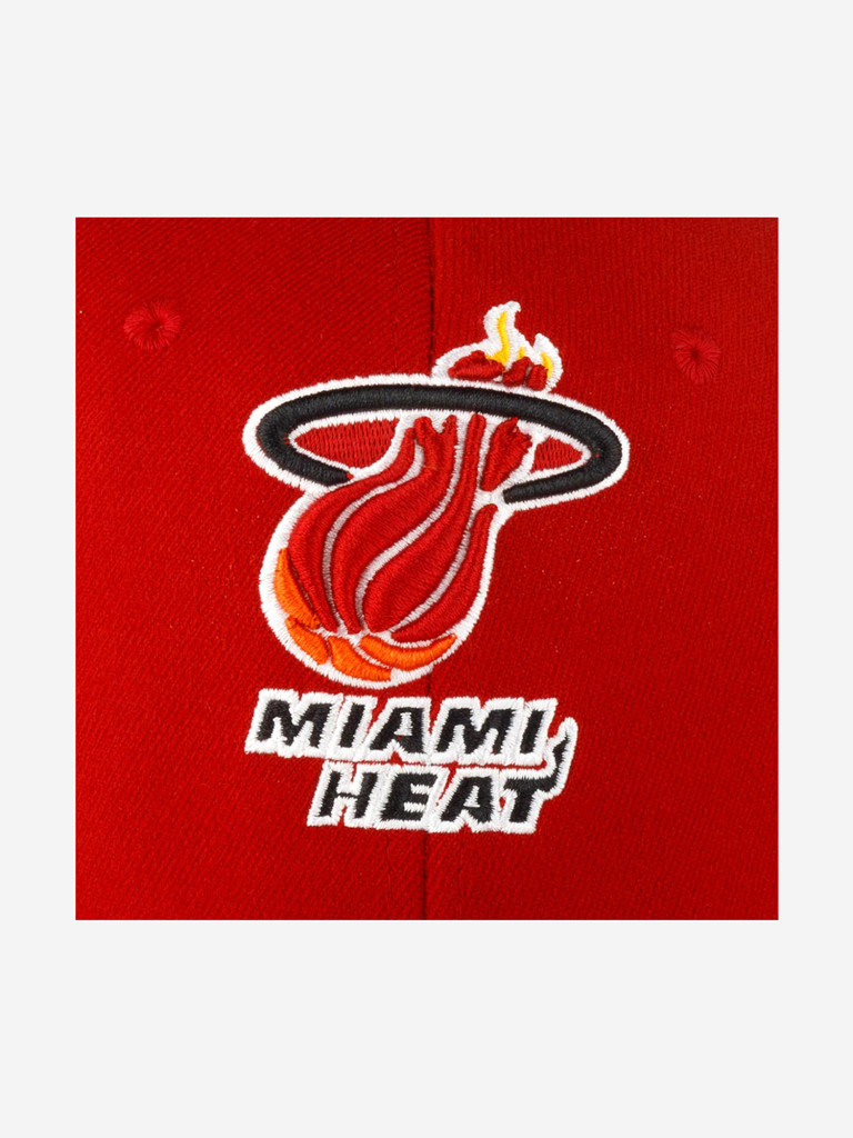 Бейсболка MITCHELL NESS MN-NBA-EU127-MIAHEA-RED Miami Heat NBA (красный ...