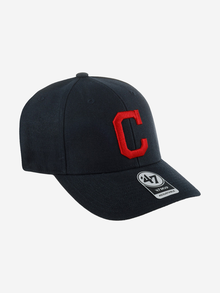Бейсболка 47 BRAND B-MVP08WBV-NYE Cleveland Indians MLB (синий) темно ...