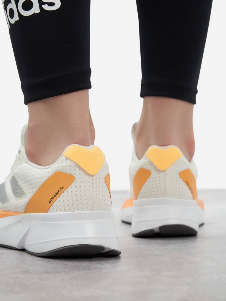 Кроссовки женские adidas Duramo SL арт. IE7982 бежевый/оранжевый/белый ...