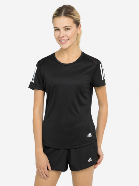 Футболка женская adidas Own The Run арт. DQ2618 черный цвет — купить за ...