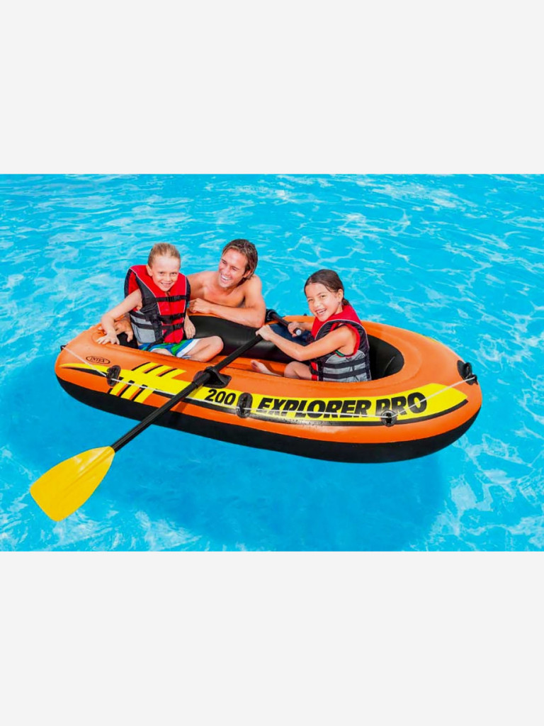 Надувная лодка Intex 58357 Explorer Pro 200 + весла + насос ...