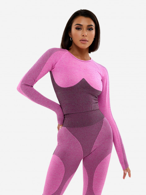 Рашгард женский Bona Fide Majestic Rash "Pink" розовый/черный цвет ...