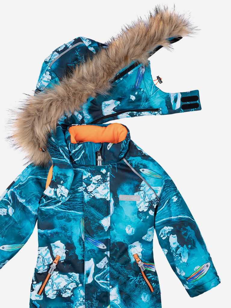 Комбинезон зимний для мальчика NIKASTYLE атлантик/черный цвет — купить за 6350 руб. со скидкой ...