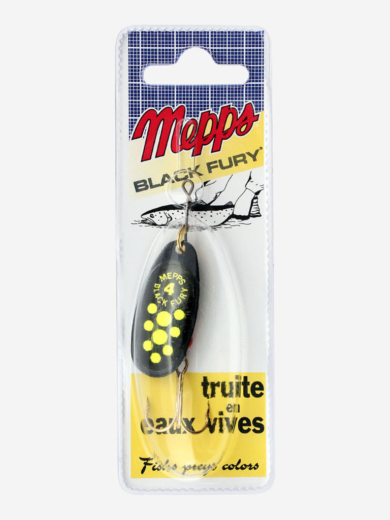 Блесна вращающаяся MEPPS "Black Fury CHART NR" №4 (8 г) блистер арт ...