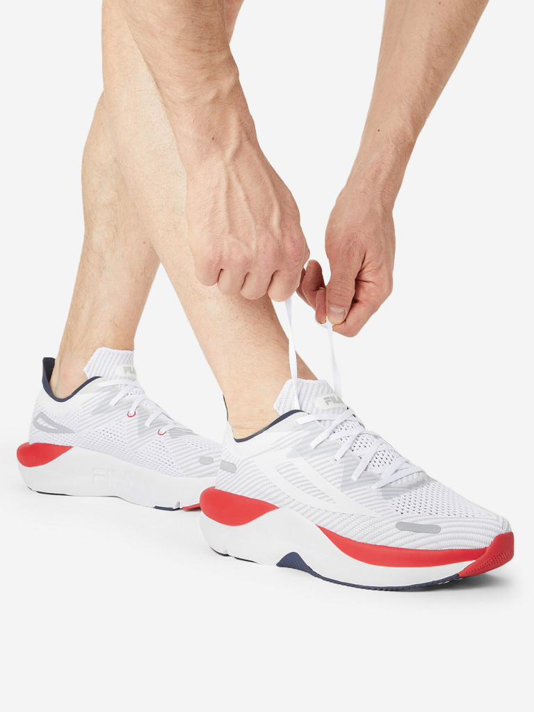 Кроссовки мужские FILA Shocket Run арт. FFM0079 белый/красный цвет ...