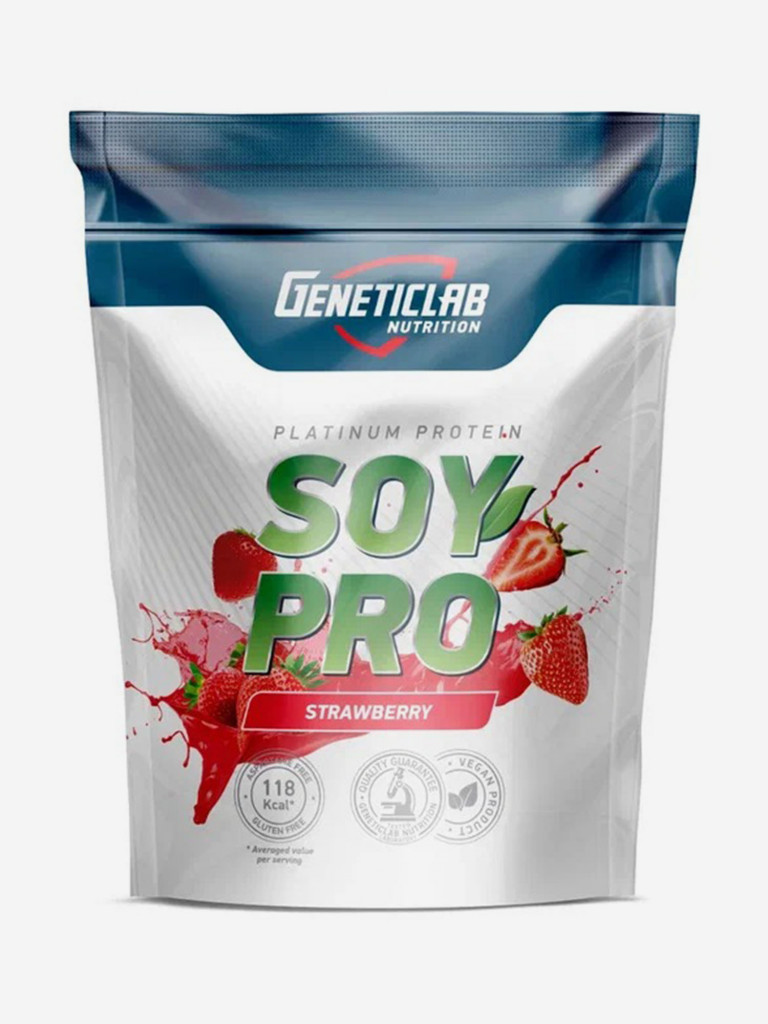 Протеин SOY PRO 900 g Клубника Geneticlab Nutrition Мультицвет цвет — купить за 1599 руб. со ...
